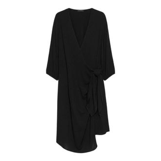 Fiorella Rubino Femme, Robes, Noir, Taille: 48 FR JOY Robe portefeuille