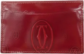 Cartier unisex, Pre-owned, Rouge, Taille: ONE Size Portefeuille en cuir Pre-owned