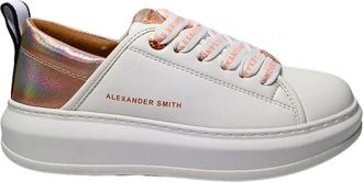 Alexander Smith Femme, Chaussures, Blanc, Taille: 36 EU Pelle Baskets