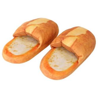 Kesyoo Pantoufles unisexes dhiver antid&eacute;rapantes avec semelle douce en peluche mousse &agrave; m&eacute;moire de forme Design type Pan Baguette Taille L 40-42 Chaussures c