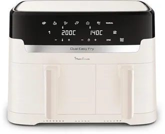 Moulinex Easy fry Collection Ivoire, 8L, Jusquà 8 personnes, 6 Programmes intuitifs, Air Fryer, Repas complet, synchronisation, Économie dénergie, Application 