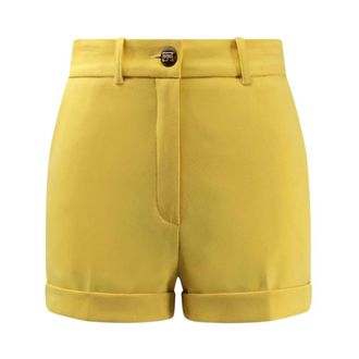 Elisabetta Franchi Buttoned Shorts - - Shorts - Damen - Gelb - M