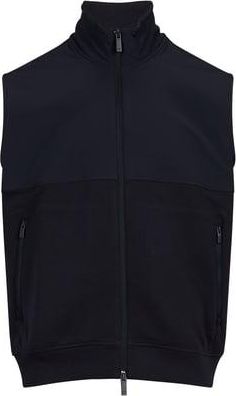 A|X Armani Exchange Gilet sans manches zipp&eacute; en coton m&eacute;lang&eacute;
