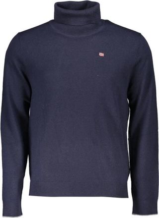 Napapijri Blauer Stoff Herren Pullover - - Knitwear - Herren - Blau - S