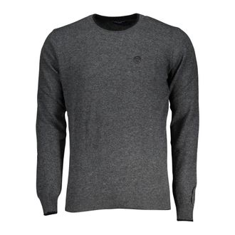 North Sails Pullover mit Rundhalsausschnitt und Logo-Print - - Knitwear - Herren - Grau - XL