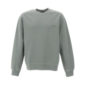 A.P.C. Rundhals-Sweatshirt - - Sweatshirts & Hoodies - Herren - Gr&uuml;n - S