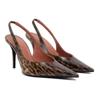 Amina Muaddi Femme, Chaussures, Brun, Taille: 40 EU Anok Sling 90