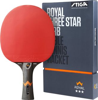 STIGA Sports Royal WRB Tischtennisschläger - Hochleistungs-Offensivschläger mit 3-Sterne Bewertung, ITTF-zertifiziertem Belag und WRB-Technologie - Perfekt für For