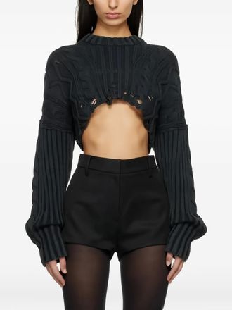 Han Kjobenhavn Pullover im Distressed-Look - Schwarz