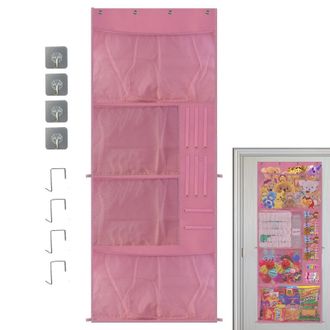 Generic Pl&uuml;schtier Aufbewahrung - &Uuml;bert&uuml;r Gro&szlig;e Kapazit&auml;t Mit Haken - &Uuml;ber-T&uuml;r Pl&uuml;schtier Aufbewahrungsorganizer,F&uuml;r Kinder Puppen Snacks Haaraccessoires Schl