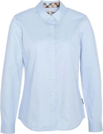 Barbour Femme, Blouses et Chemises, Bleu, Taille: 38 FR Chemise Oxford Derwent Coupe Standard &agrave; Manches Longues
