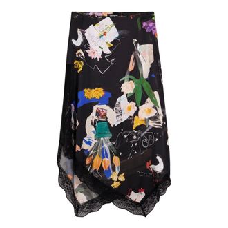 Desigual Femme, Jupes, Multicolore, Taille: 42 FR Fal_Vent_Arty