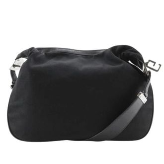 Gucci Pre-owned Nylon Schultertasche - - Pre-owned - Damen - Schwarzk - ONE SIZE