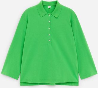 Arket Pikee-Poloshirt -Gr&uuml;n