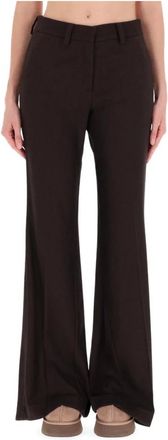 Alysi Femme, Pantalons, Brun, Taille: 36 FR Pantalon Large Taille Haute