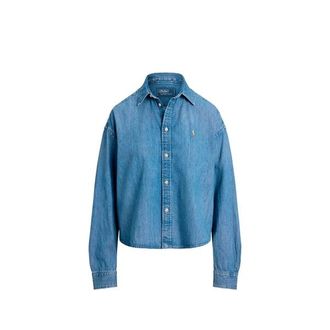 Polo Ralph Lauren klassisches Baumwollkragenhemd - Blau