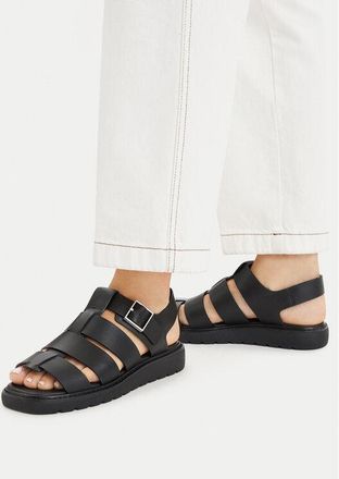 Calvin Klein Sandalen Sq Molded Sndl Fisher Lth HW0HW02870 Schwarz