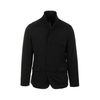 People of Shibuya Homme, Vestes, Noir, Taille: S Veste Thermique Rembourr&eacute;e Noir Fermeture &Eacute;clair Bouton