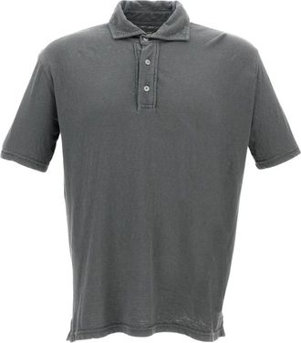 Original Vintage Homme, Tops, Gris, Taille: M Maglietta Polo