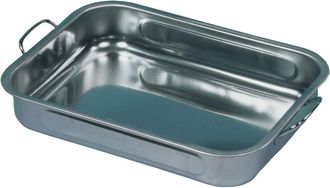 Krüger Karl Krüger Vierkantpfanne Edelstahl 30x23x5,5cm Backofen Pfanne Bräter Auflaufform