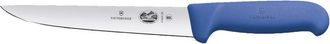 Victorinox by Swiss Army 5.5502.20, Fibrox, Stechmesser, Extra scharfe Klinge, mit geradem Schliff, robuster Kunststoff-Griff, Blau, Made in Switzerland, Spülmaschinengeeignet