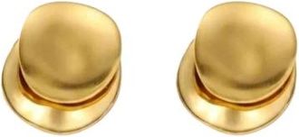 Dansk Copenhagen Tove Waterproof 18K Gold Plated 2in1 Earrings - Brushed/Polished Stainless Steel - - Accessories - Damen - Gelb - ONE SIZE