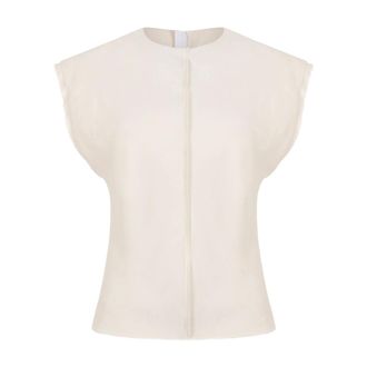 Ami Femme, Blouses et Chemises, Beige, Taille: 34 FR Ami Top