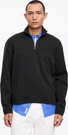 Arket Strickpullover Mit Kurzem Rei&szlig;verschluss -Schwarz