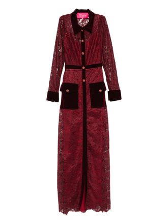 Miau by Clara Rotescu red maxi dress