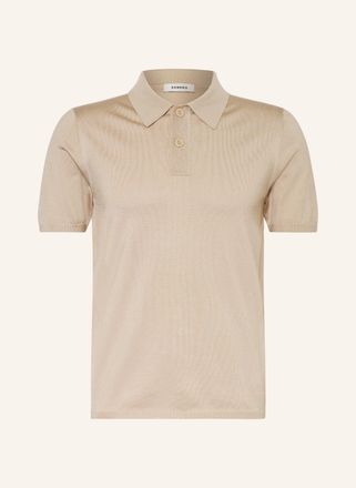 Sandro Sandro Strick-Poloshirt beige