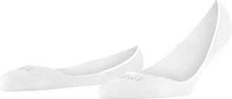 Falke Invisible Step Medium Cut W In coton unies 1 paire, Chaussettes invisibles Femme, Blanc White 2000, 39-40
