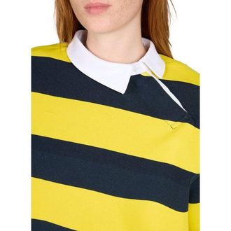 A.W.A.K.E. Top manches courtes &agrave; col drap&eacute; en viscose