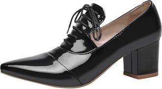 Generic Mary Jane 2026 Chaussures à talons hauts pour femme à bout ouvert et décontracté en cuir satiné à bout ouvert et sangle basse fermée, Noir, 37.5 EU