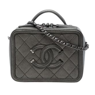 Chanel Pre-owned Filigree Vanity Case - - Pre-owned - Damen - Grau - ONE SIZE