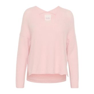 Part Two Femme, Pulls, Rose, Taille: 42 FR Pull doux en maille à col en V