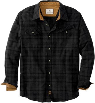 Legendary Whitetails Herren Legend&auml;res Flanellhemd Hemd mit Button-Down-Kragen, Timberwolf Melange, 4X-Large Gro&szlig;