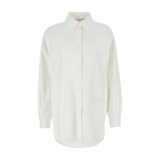 Valentino Garavani Baumwoll-Popeline-Hemd - - Blouses & Shirts - Damen - Wei&szlig; - 2XS
