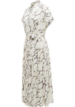 Ragwear A-Linien-Kleid Liora Print (1-tlg) Wadenlanges Kurzarmkleid mit Bindeband