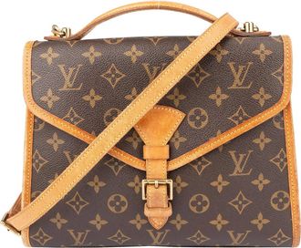 Louis Vuitton Crossbody Bags - Louis Vuitton Canvas Monogram Bel Air Handbag - Gr. unisize - in Braun - f&uuml;r Damen