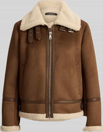 Lauren Ralph Lauren Regular Fit Teddyjacke mit Schnallenkragen