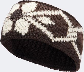 Moncler Bandeau en laine m&eacute;lang&eacute;e &agrave; sequins