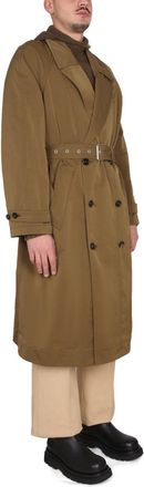 Bottega Veneta Nylon Folding Trench Coat - Green