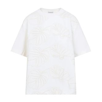 Moncler SS T-shirt - - Tops - Damen - Wei&szlig; - M