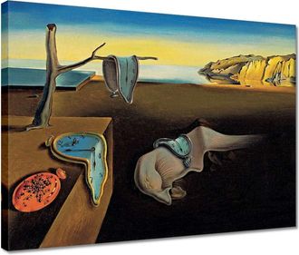 Generic Gem&auml;lde gedruckt auf Leinwand Wandkunst Dekor 40x30cm Persistence of Memory Dali Nr. H3346Z_PC1A