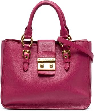 Miu Miu Hobo Bags - Goatskin Madras Satchel - Gr. unisize - in Gold - für Damen