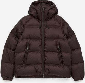 Arket Sportliche Upcycled Down Jacke -Braun