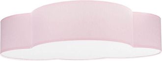 Licht-Erlebnisse Licht-erlebnisse - Kinderzimmerleuchte Decke Rosa Stoff Wolke 2x E27 Deckenlampe Baby Kinder