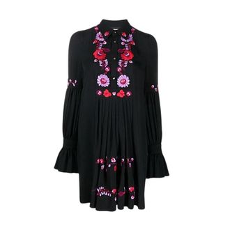 Dsquared2 Besticktes Kleid mit Knopfverschluss - - Dresses - Damen - Schwarzk - S