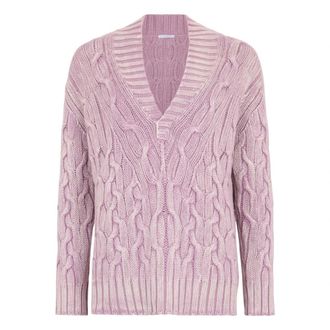 Malo V-Ausschnitt Pullover - - Knitwear - Damen - Lila - S