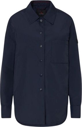 Peuterey Femme, Blouses et Chemises, Bleu, Taille: 38 FR Zelia Overshirt